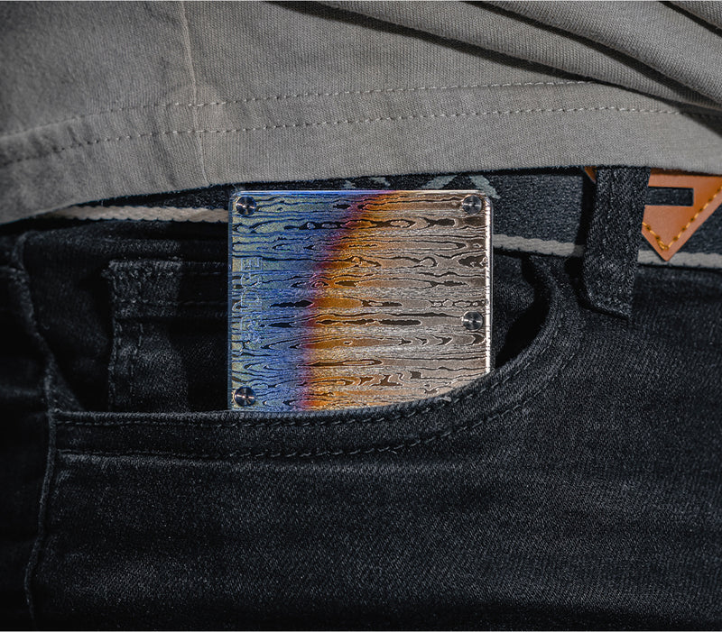 Ridge Wallet Just Dropped A Handsome New Burnt Damascus Wallet - BroBible