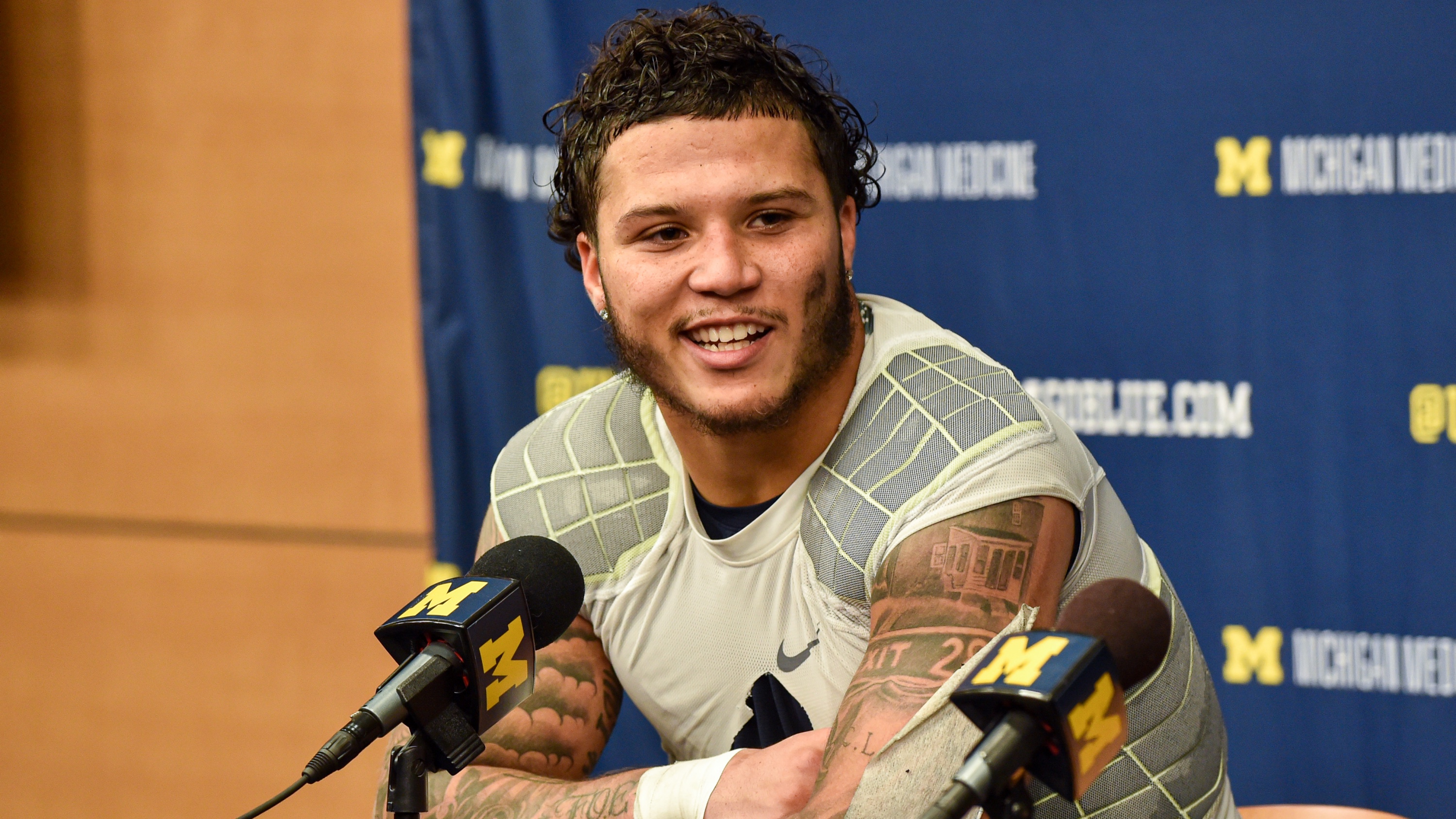 Someone Stole Michigan RB Blake Corum's Camo Camaro