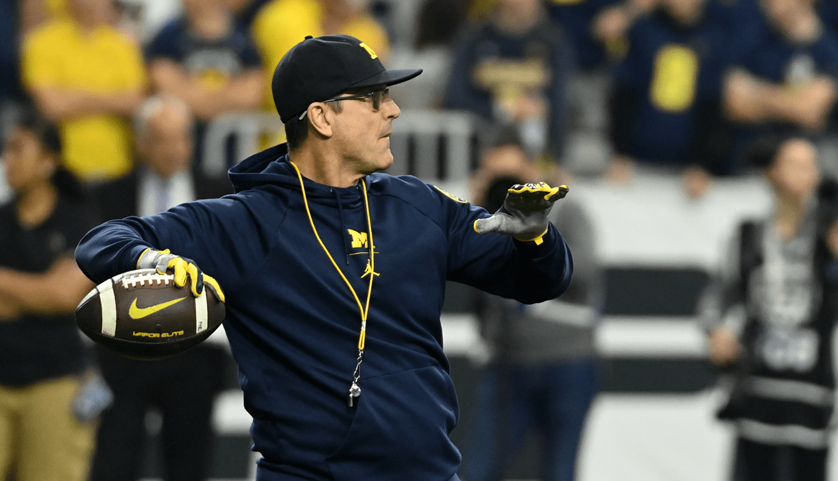 Video Of Jim Harbaugh Working Out Goes Viral Because It's So Strange