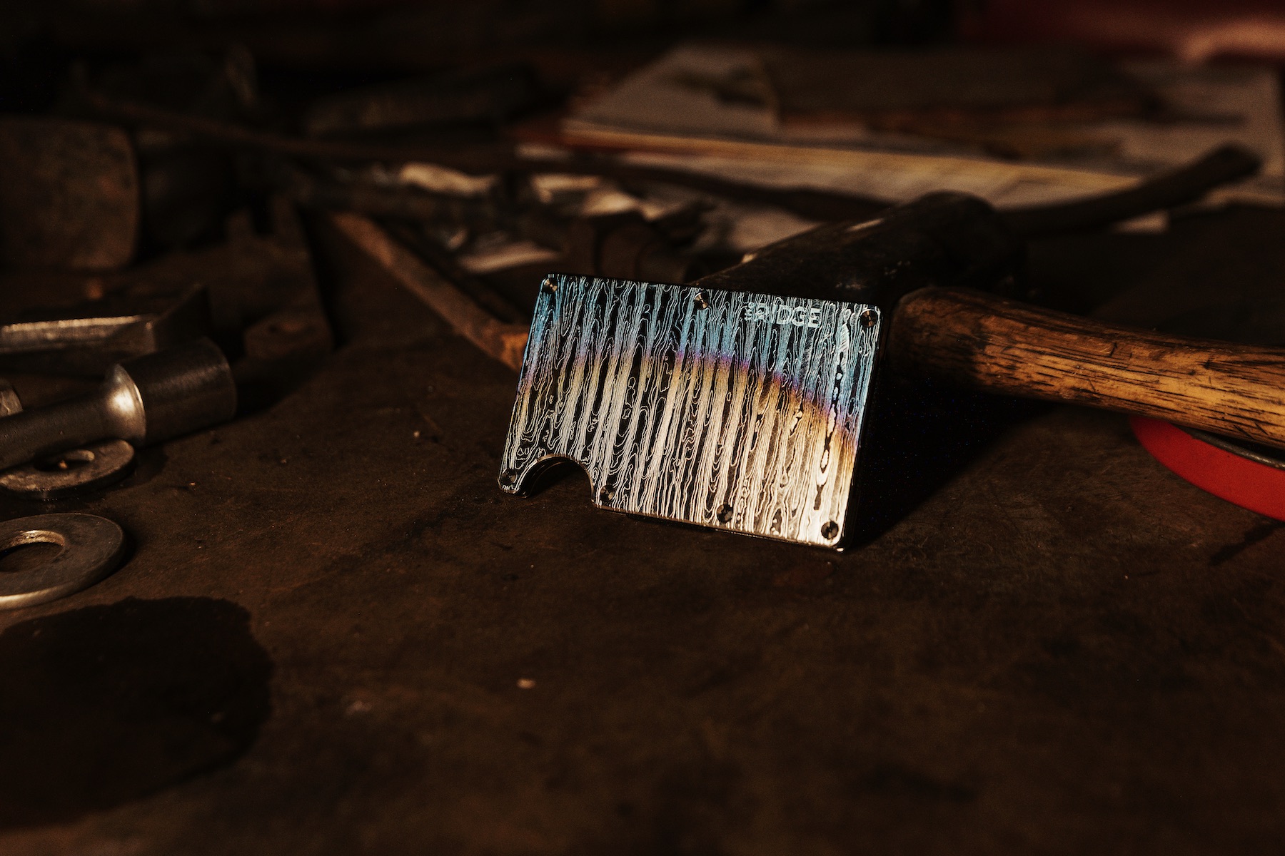 Ridge Wallet Just Dropped A Handsome New Burnt Damascus Wallet - BroBible