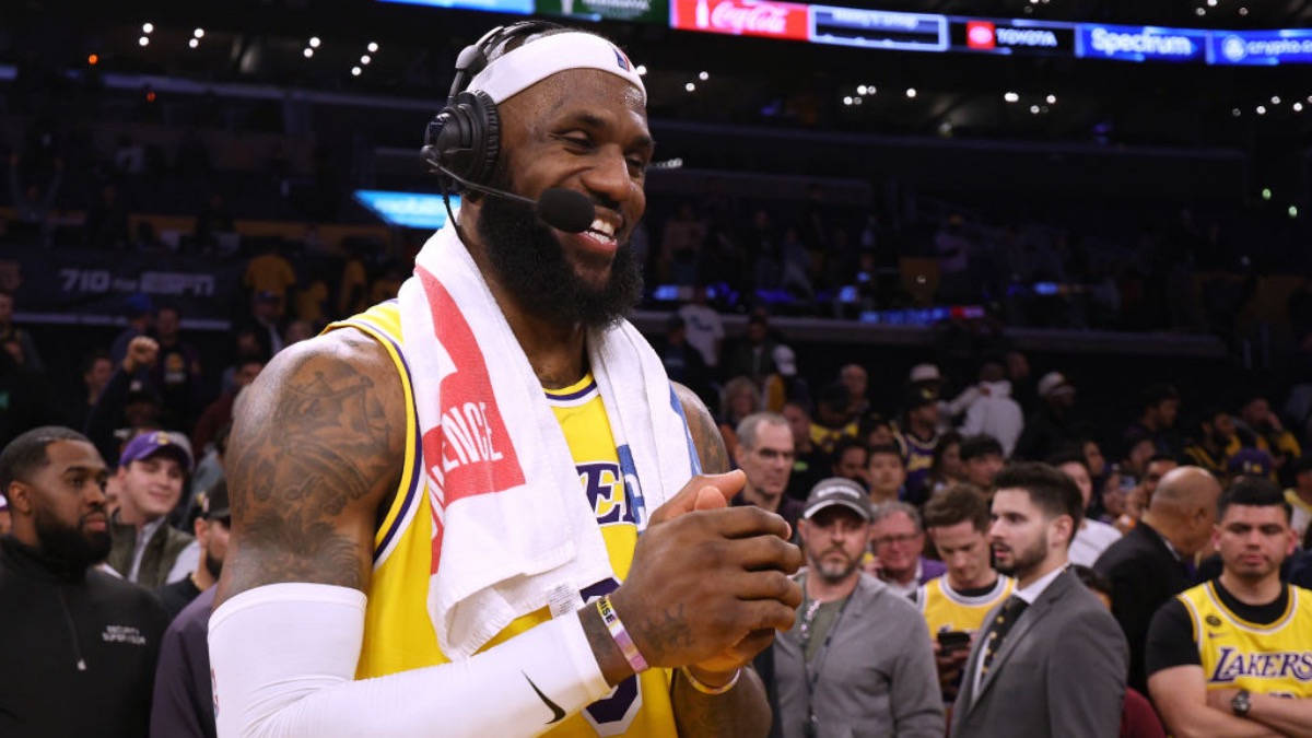 LeBron James Brought A Pair Of Goats To A Party