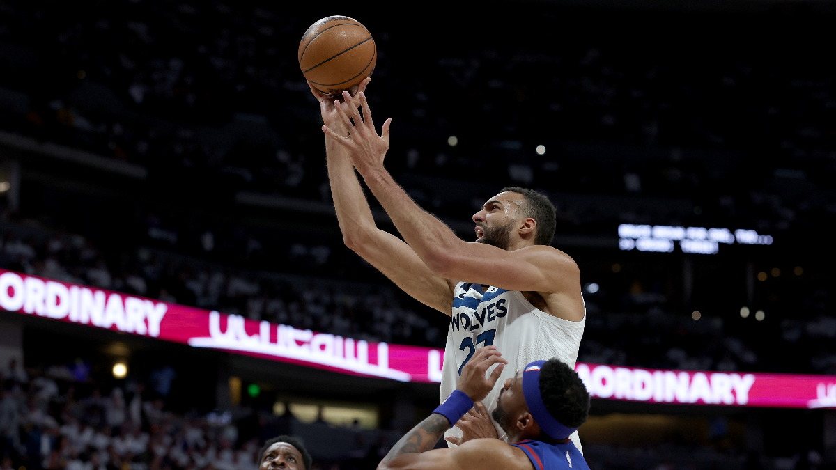 Courtside Nuggets Fan Brutally Trolls Rudy Gobert In Game 1 Loss