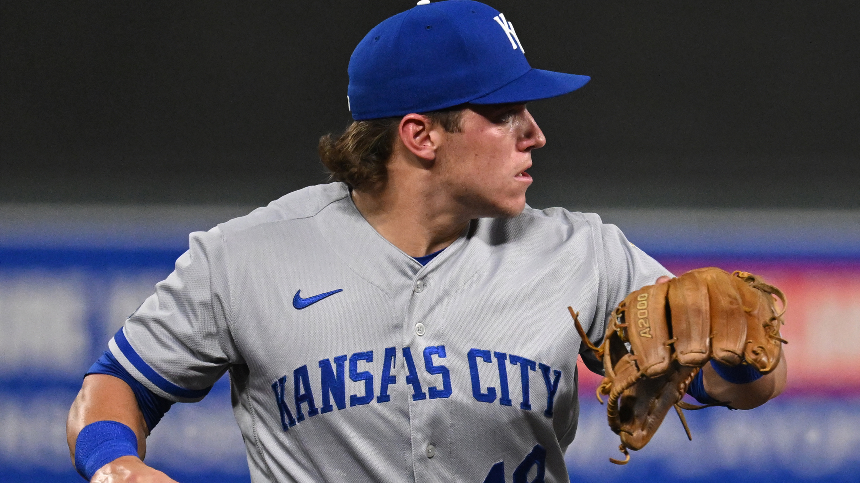 Royals 2B Nate Eaton Throw Big Heat During Relief Appearance