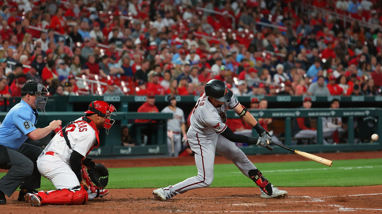 Nick Ahmed Hits Double On Pitch That Bounced Before The Plate