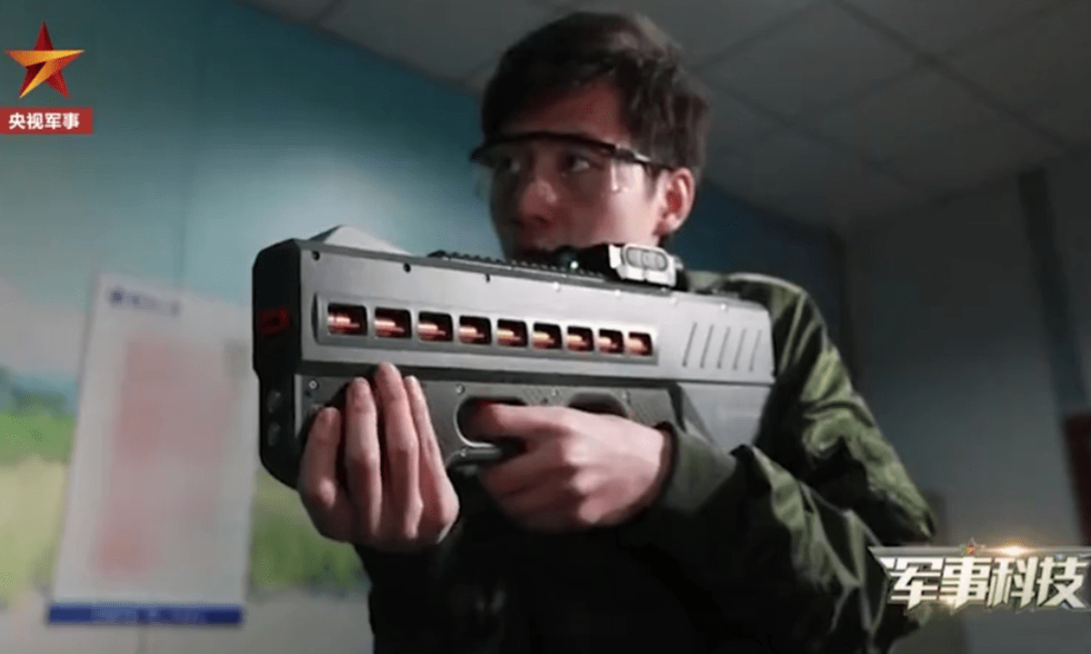 China Unveils Futuristic New Handheld Electromagnetic Railgun