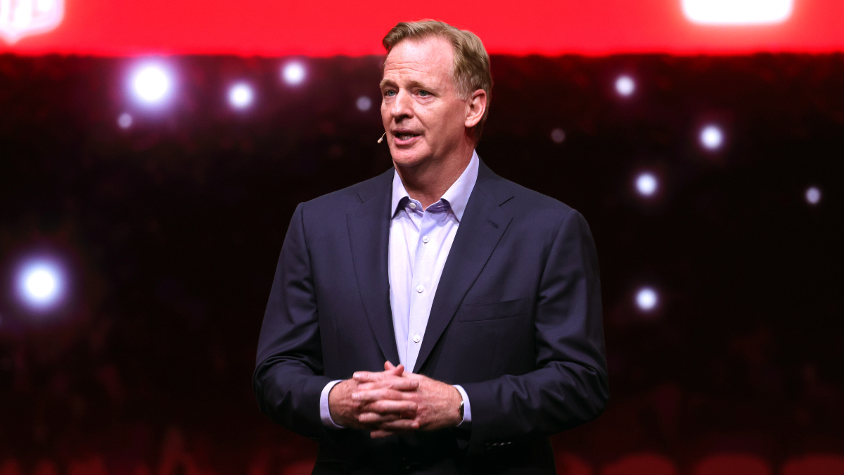 Roger Goodell Jokes About 'NFL Script' & Fans Aren’t Taking It Well