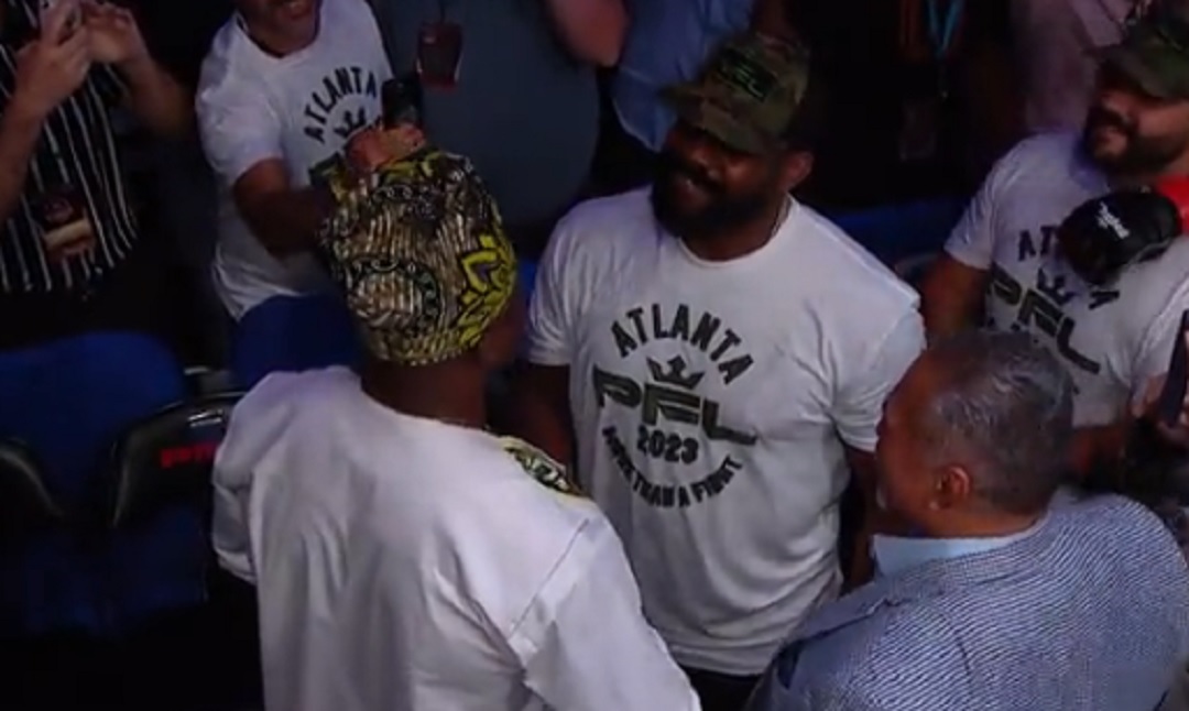 Francis Ngannou and Jon Jones Meet Face To Face At PFL Event, Months ...