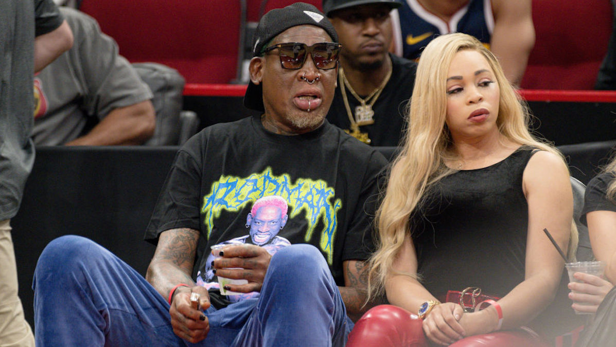 Dennis Rodman Gets Girlfriend's Face Tattooed On His Cheek