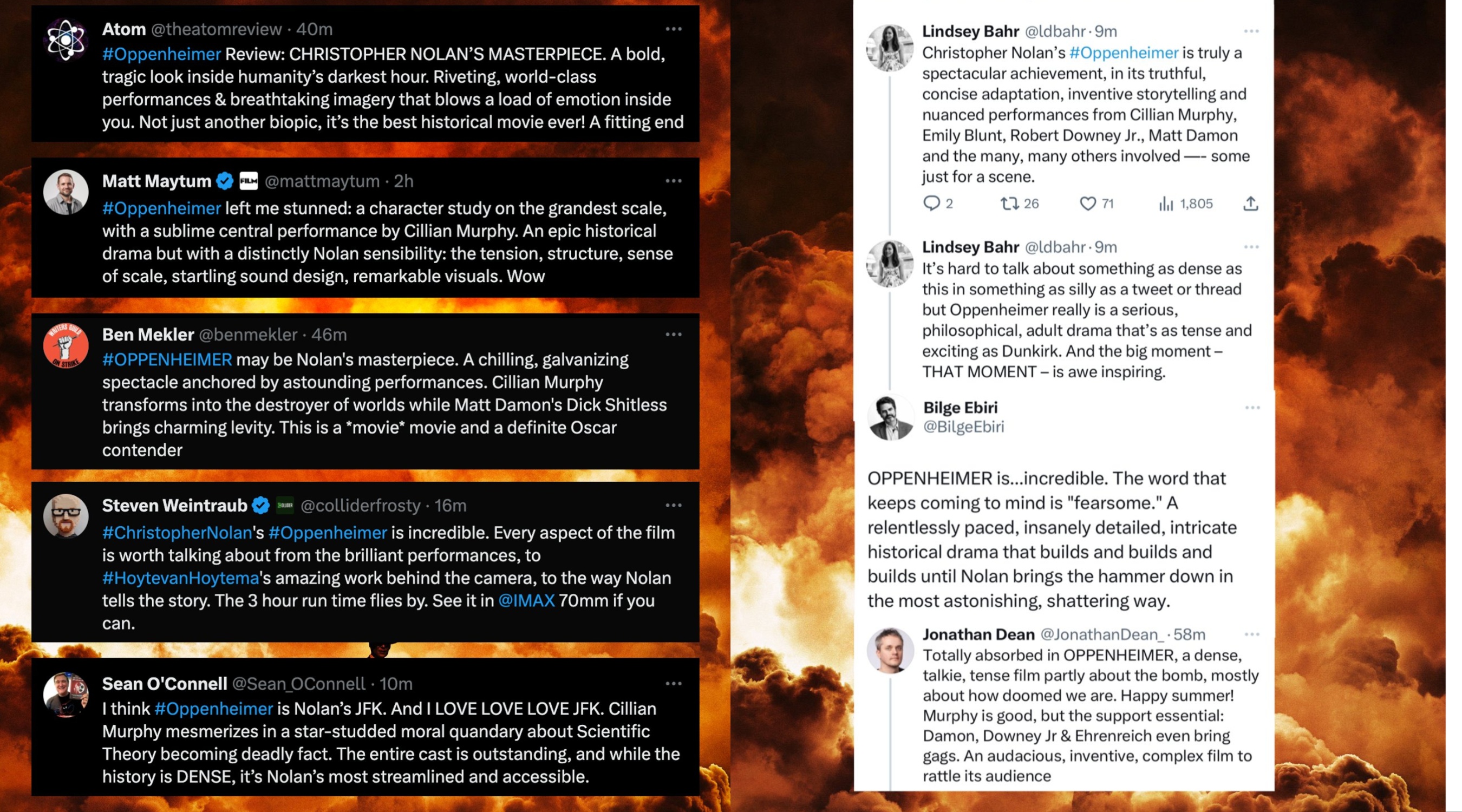 First Reactions To 'Oppenheimer': Christopher Nolan's Masterpiece