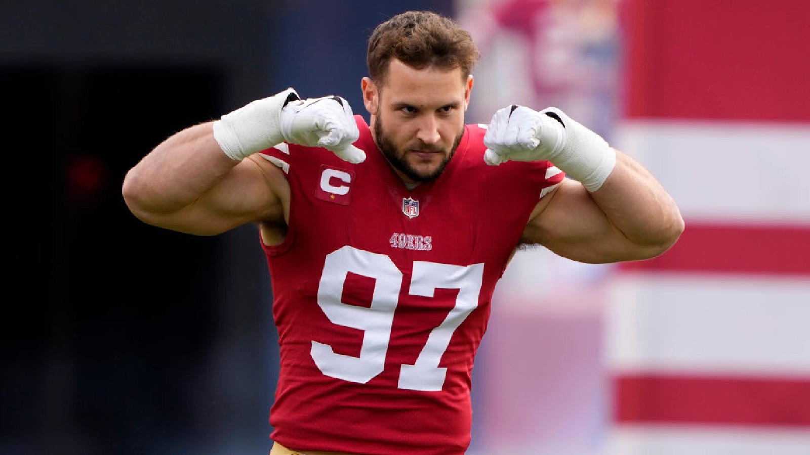 Nick Bosa Uses Strange Ritual To Get Pumped Up While Playing