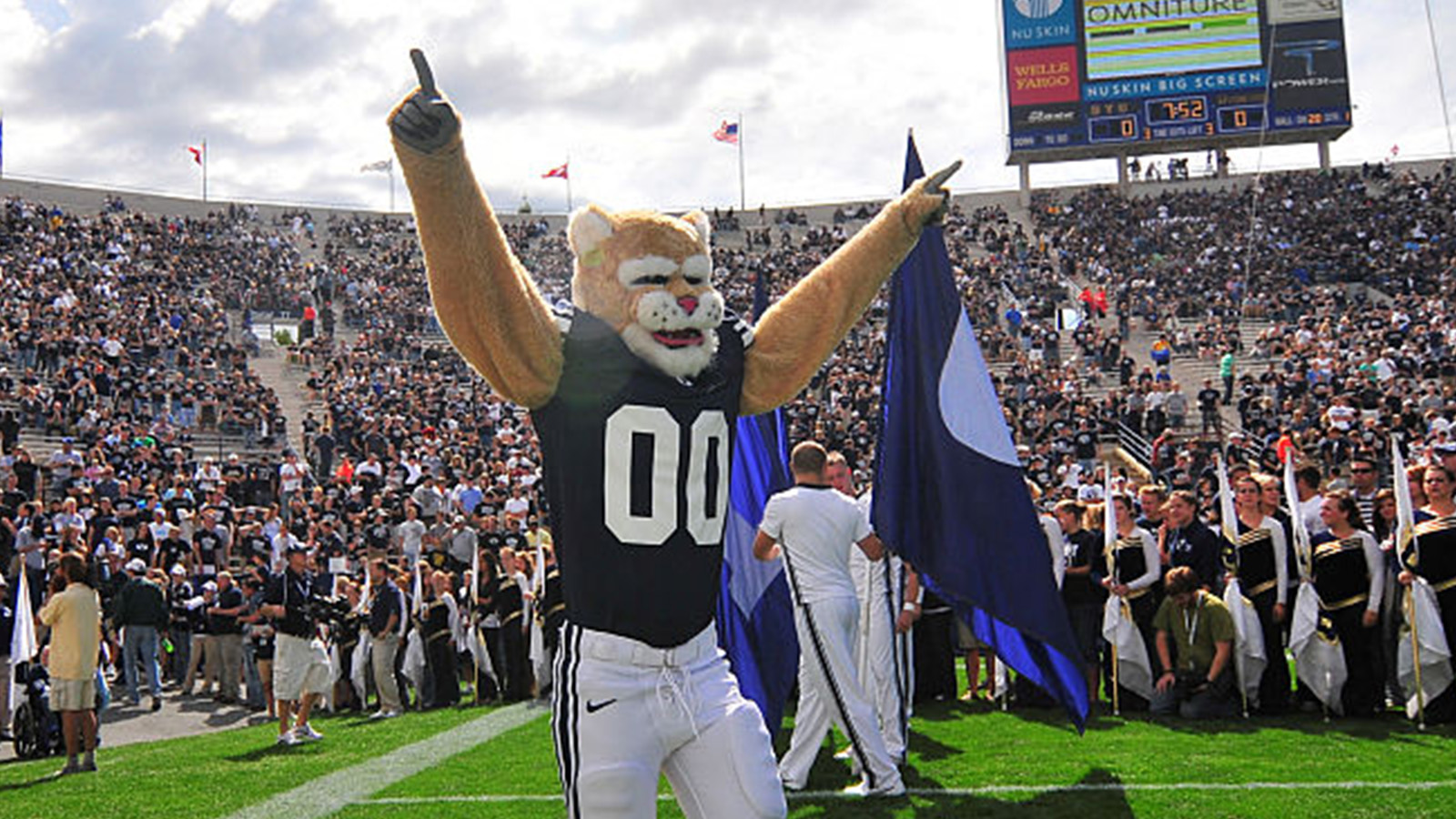 BYU's Legendary Mascot Blows Minds With Latest Viral Fire Stunt