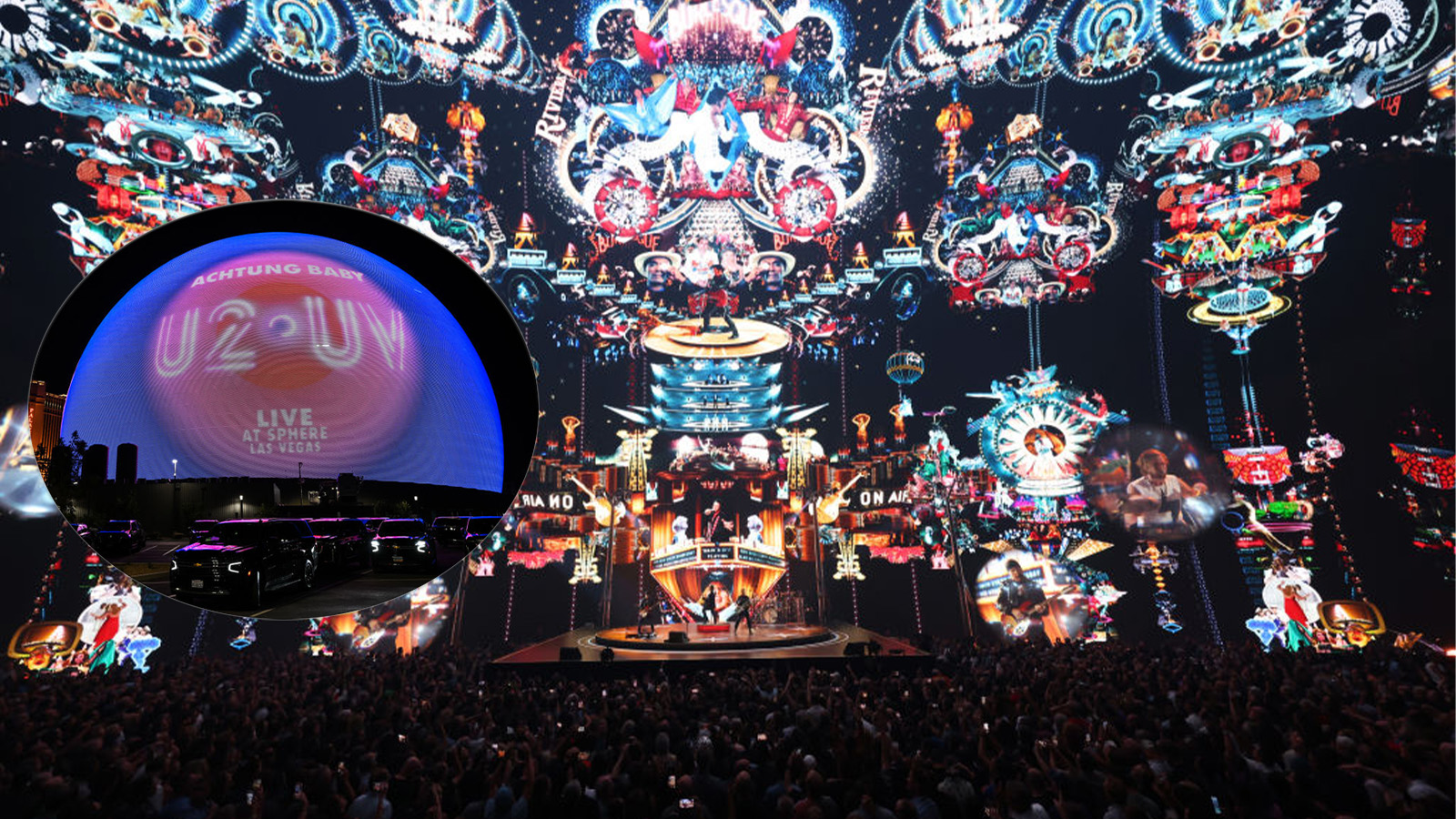 POV Videos Inside Las Vegas 'Sphere' Concert Display Wild Visual