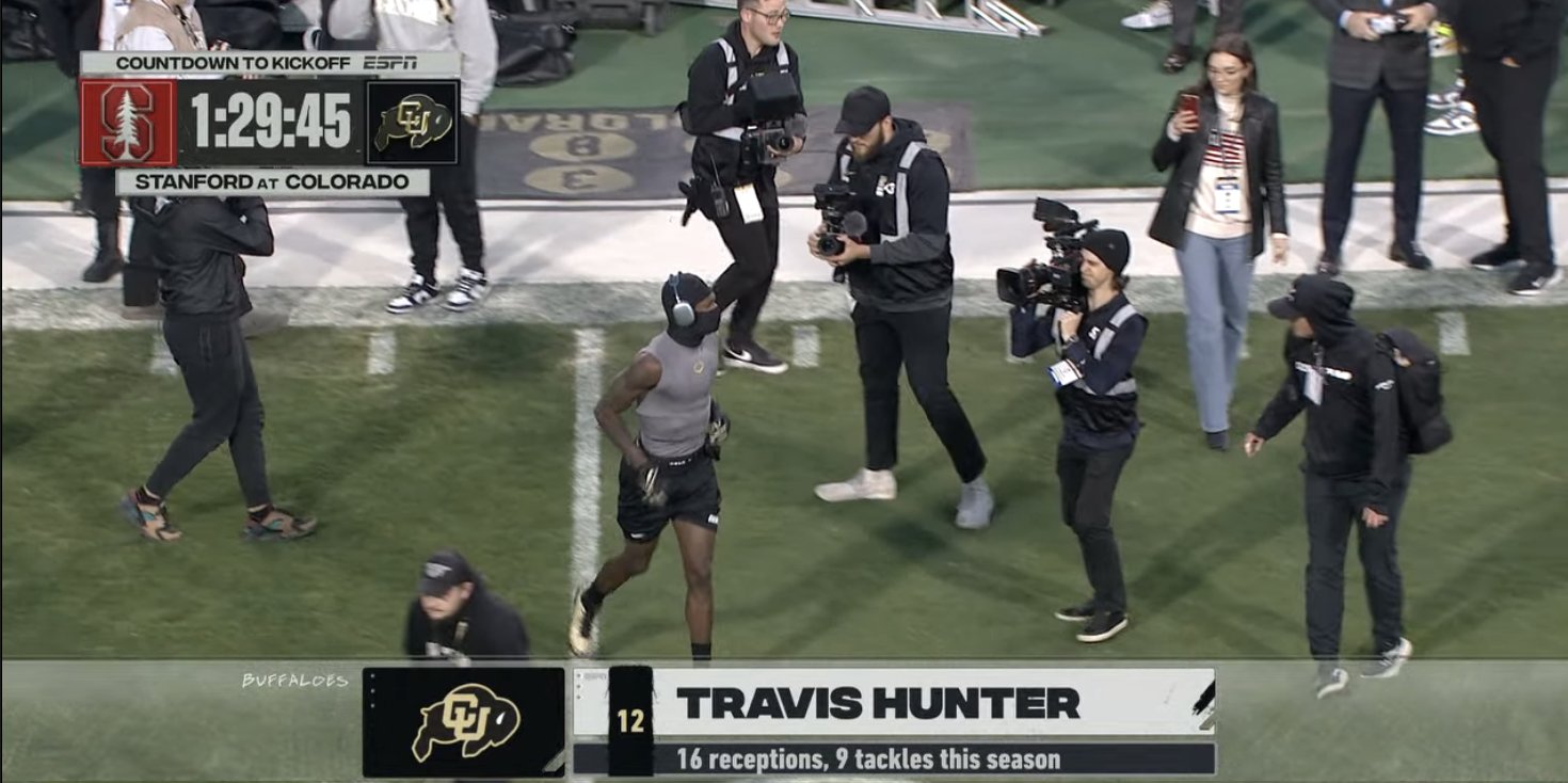 Absurd Amount Of Cameras Film Travis Hunter Make Sweet Catch