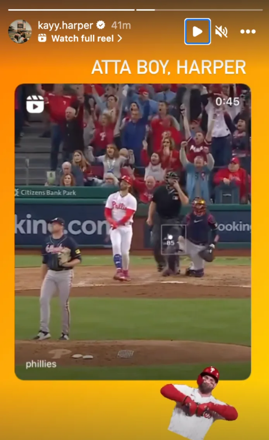 Bryce Harper's Wife Trolls Braves' Orlando Arcia After Phillies Win - BroBible