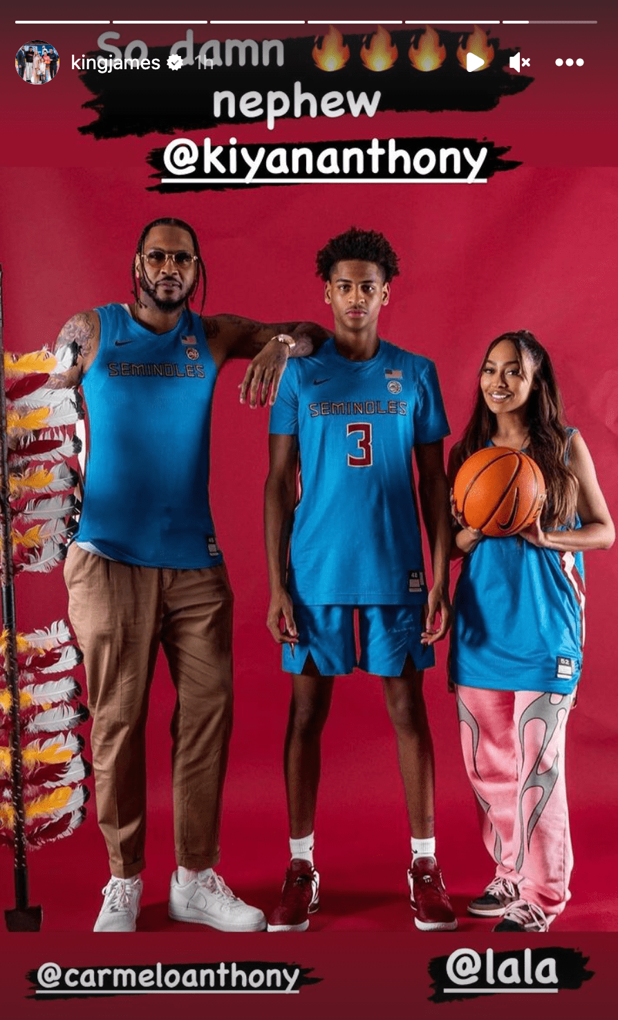 Carmelo Anthony's Son Takes Big College Visit On Ironic Weekend