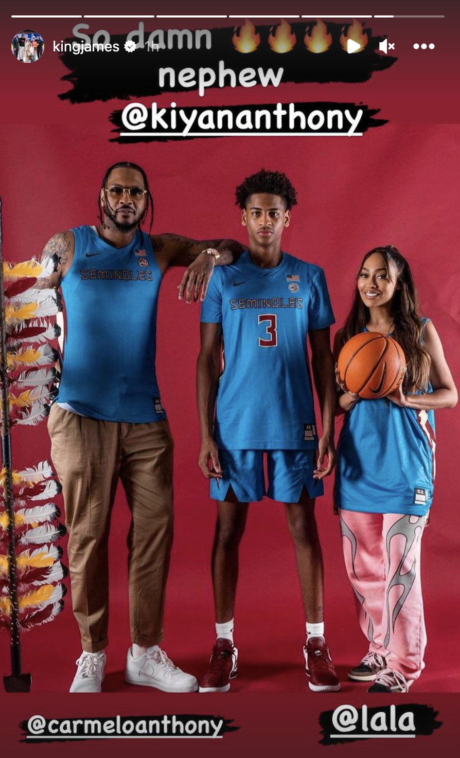 Carmelo Anthony's Son Takes Big College Visit On Ironic Weekend