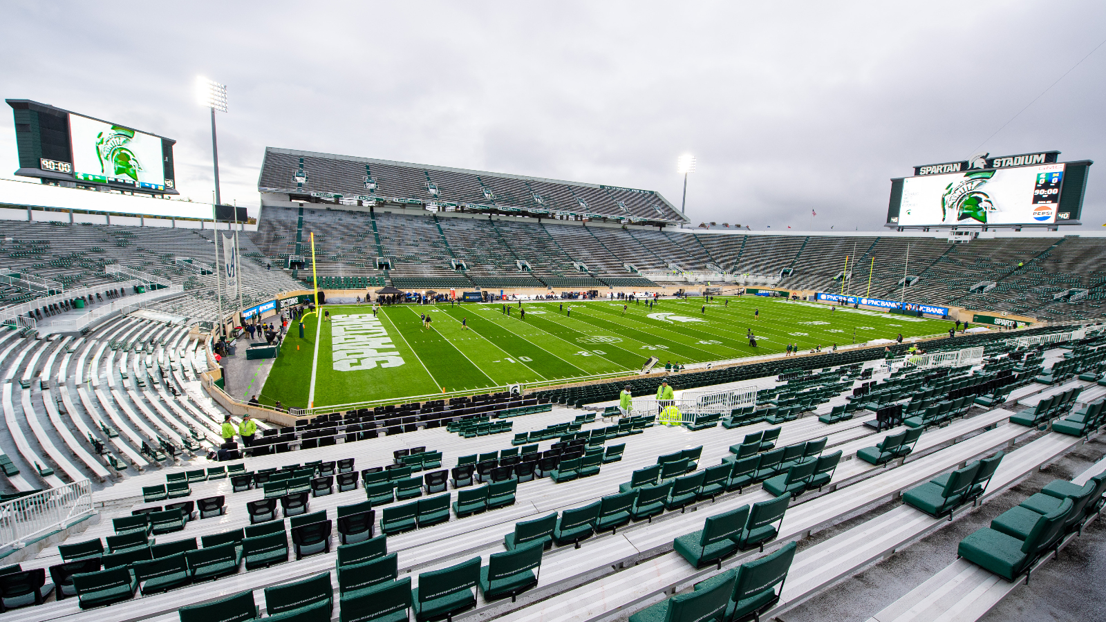 Michigan State Posts Picture Of Hitler On Stadium Scoreboard