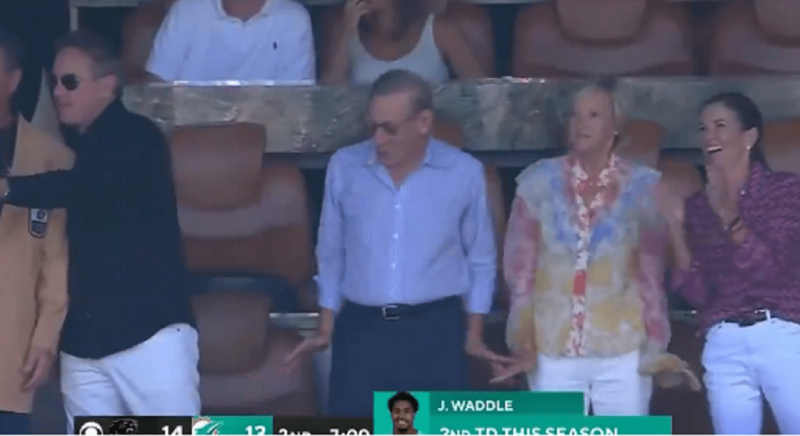 Dolphins Owner Caught Awkwardly Does The Waddle TD Celebration Dance ...