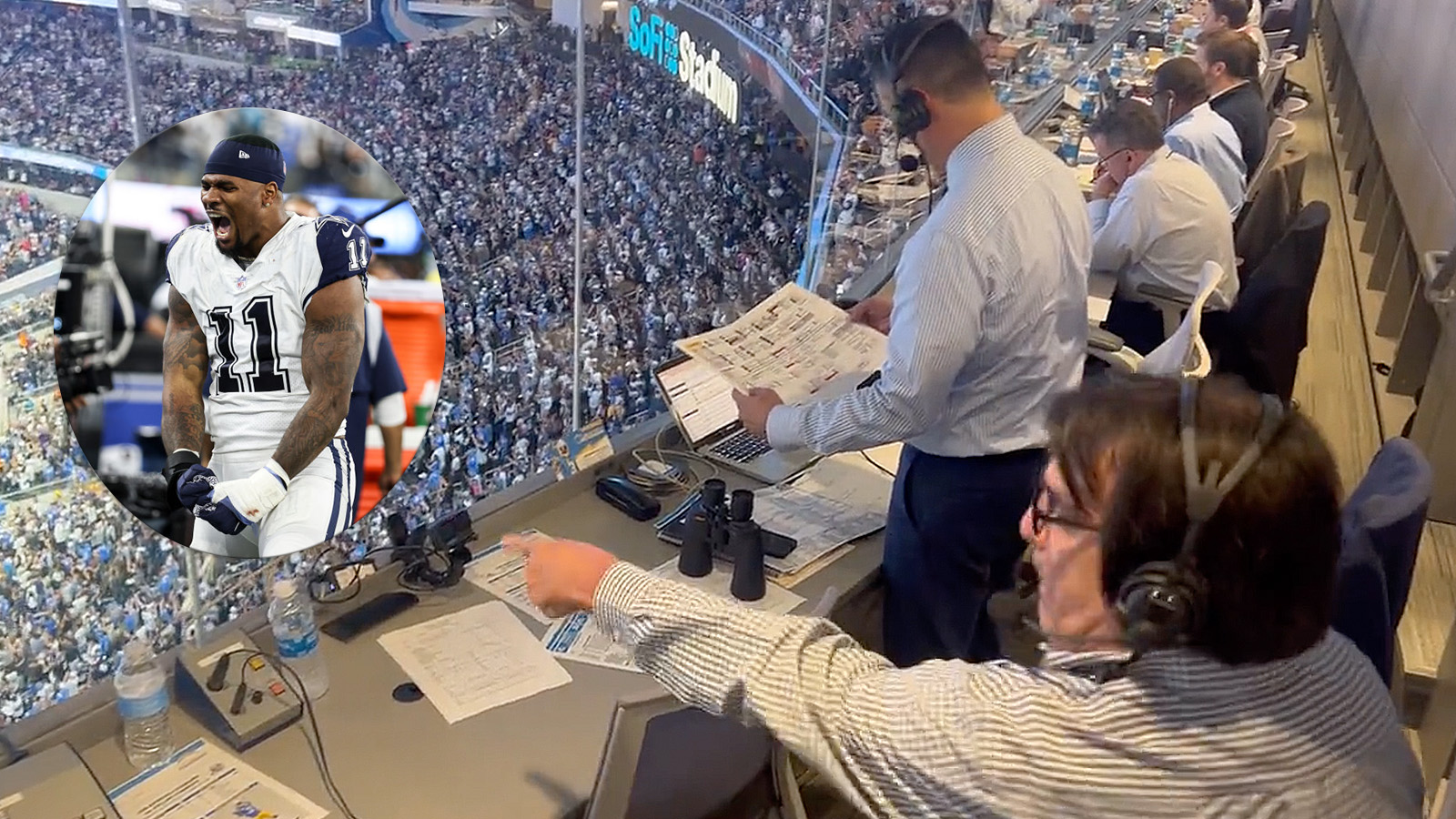 Cowboys Spanish Radio Forced To Make Wild Call From Press Box