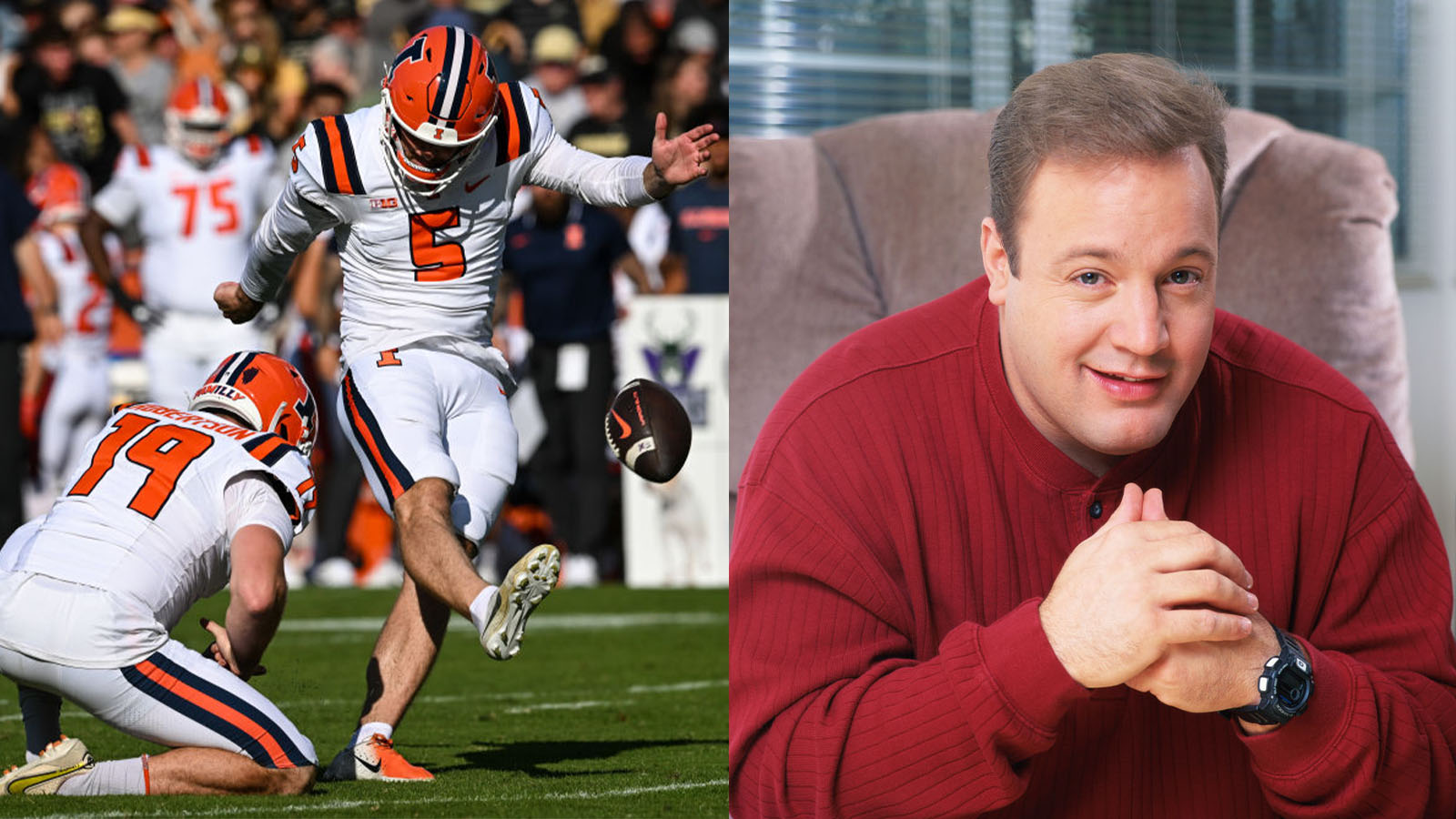 Kevin James Meme Goes Viral During Illinois' Walk-Off Field Goal