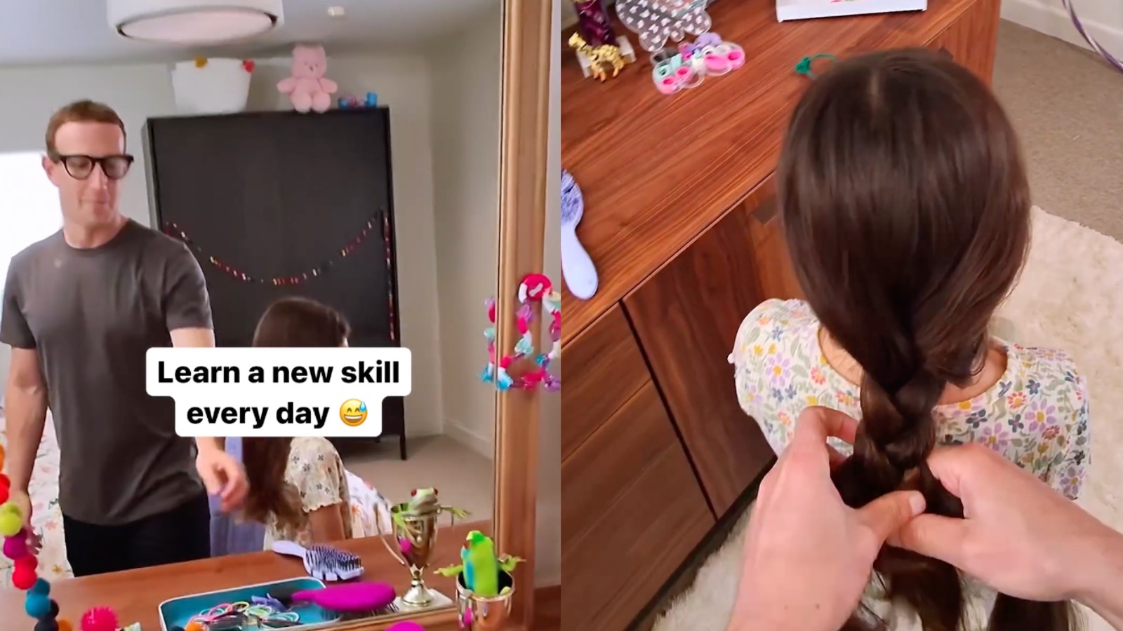 Mark Zuckerberg Uses AI Glasses To Improve 'Girl Dad' Skills