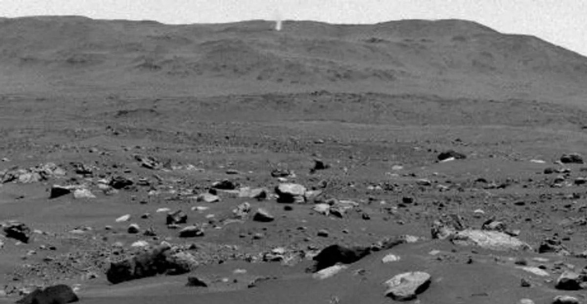 Martian Dust Devil Over A Mile Tall Filmed By NASA Rover