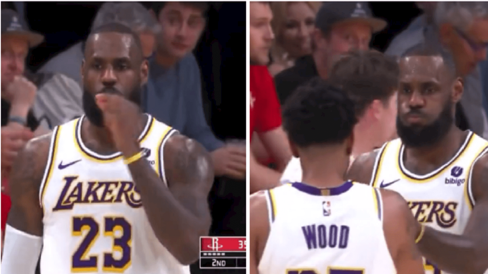 LeBron James 'Passes The Blunt' In New Handshake With Teammate Christian Wood - BroBible