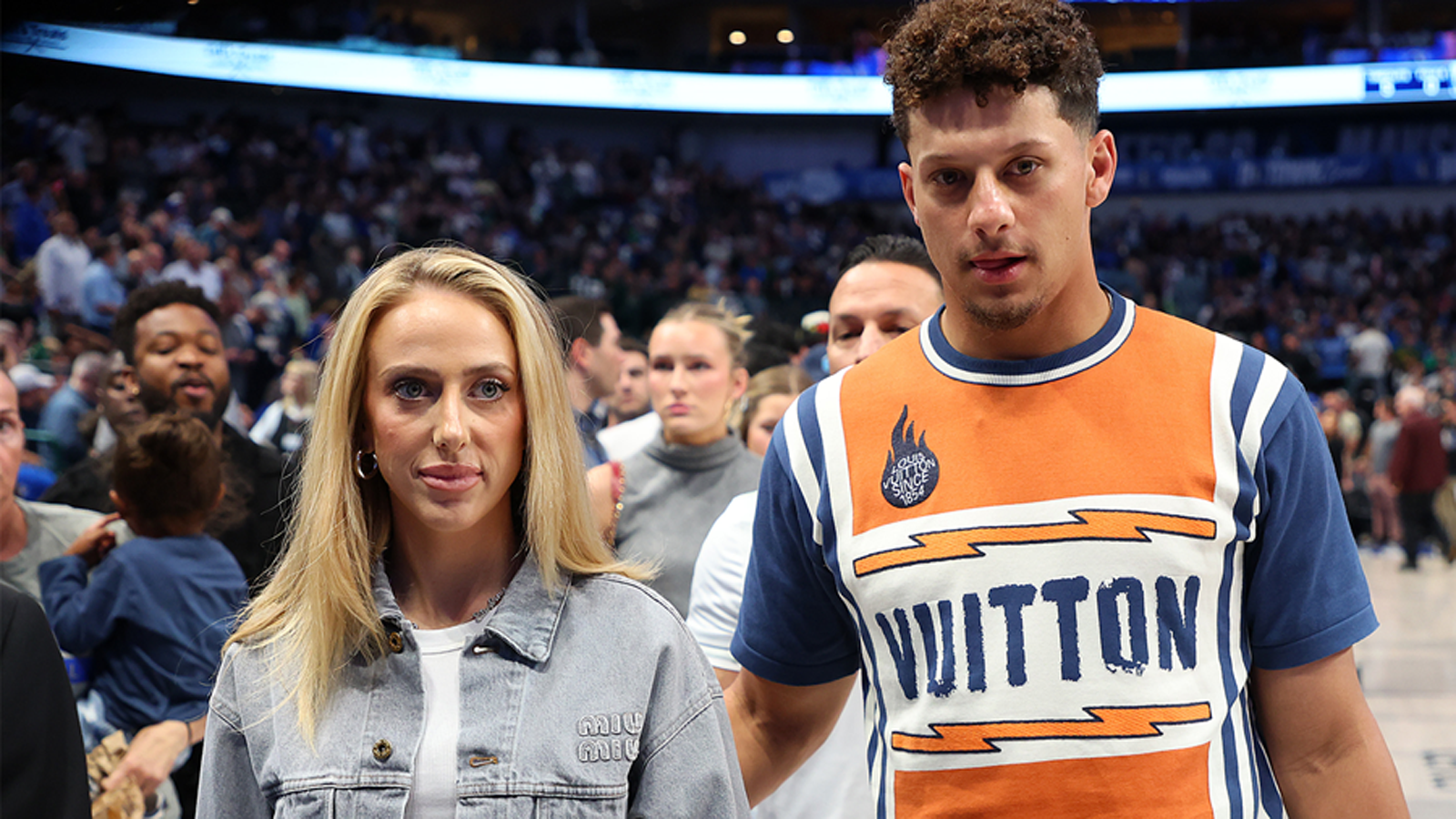 Brittany, Patrick Mahomes Model For Kim Kardashian's SKIMS