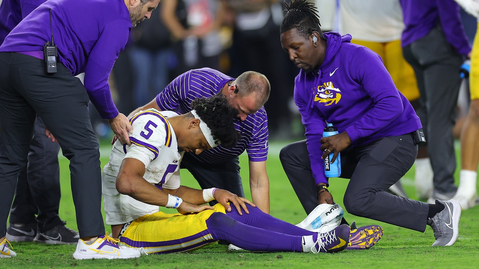 Was Hit That Knocked Jayden Daniels Out LSU-Alabama Targeting?