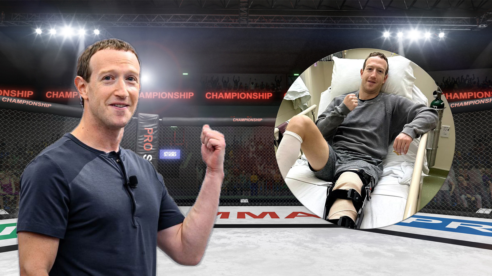 Mark Zuckerberg Tears ACL While Training To Pulverize MMA Fighter