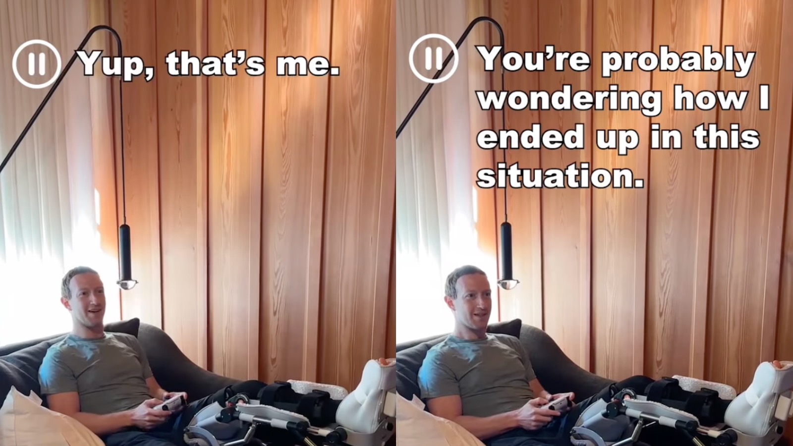Mark Zuckerberg Reel Of MMA Training Leading To His ACL Tear