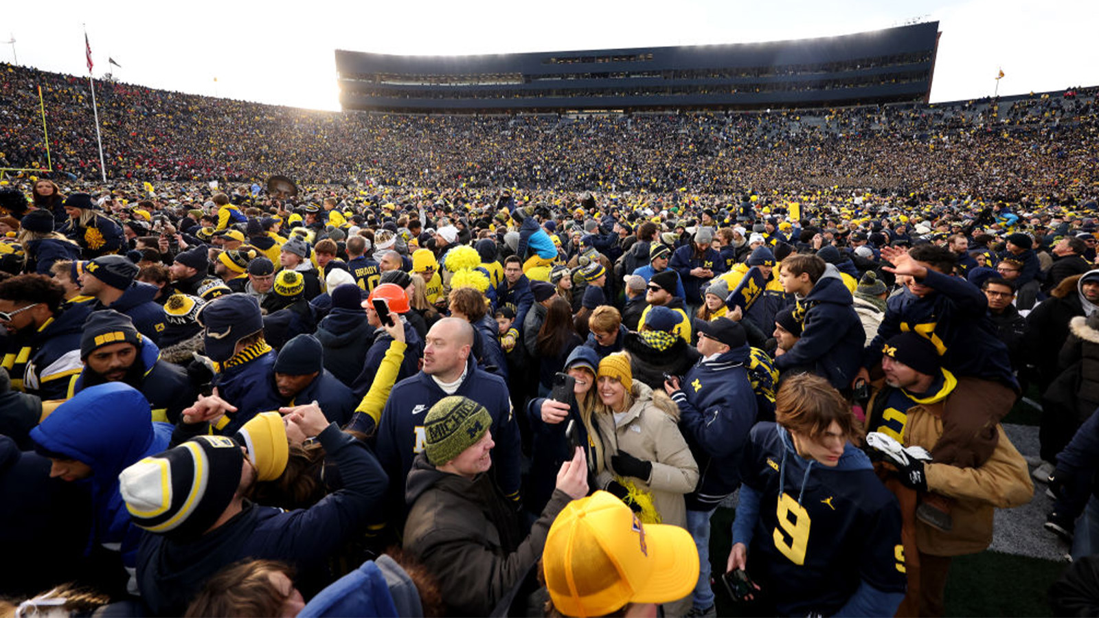 100,000 Michigan Fans Belt 'Mr. Brightside' During Epic Field Storm