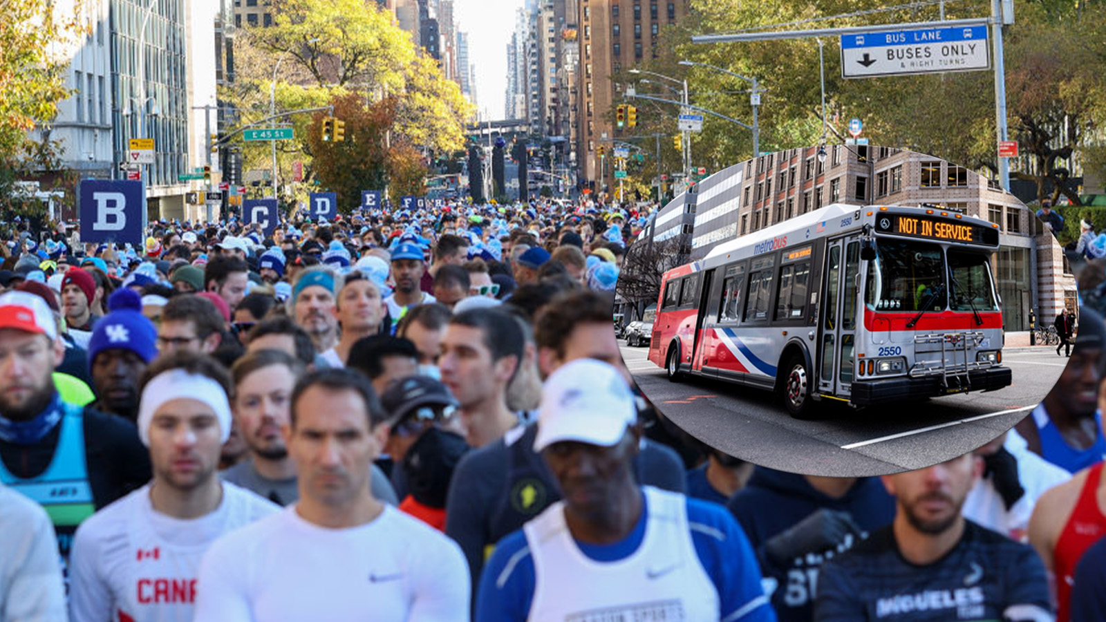 City Bus Nearly Plows Elite NYC Marathon Runners In Scary Video