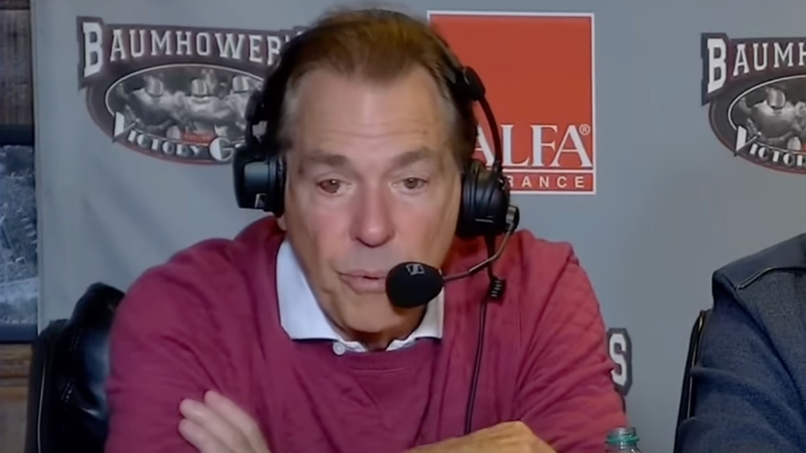 Nick Saban Explained The Cause Of His Bloodshot Eye