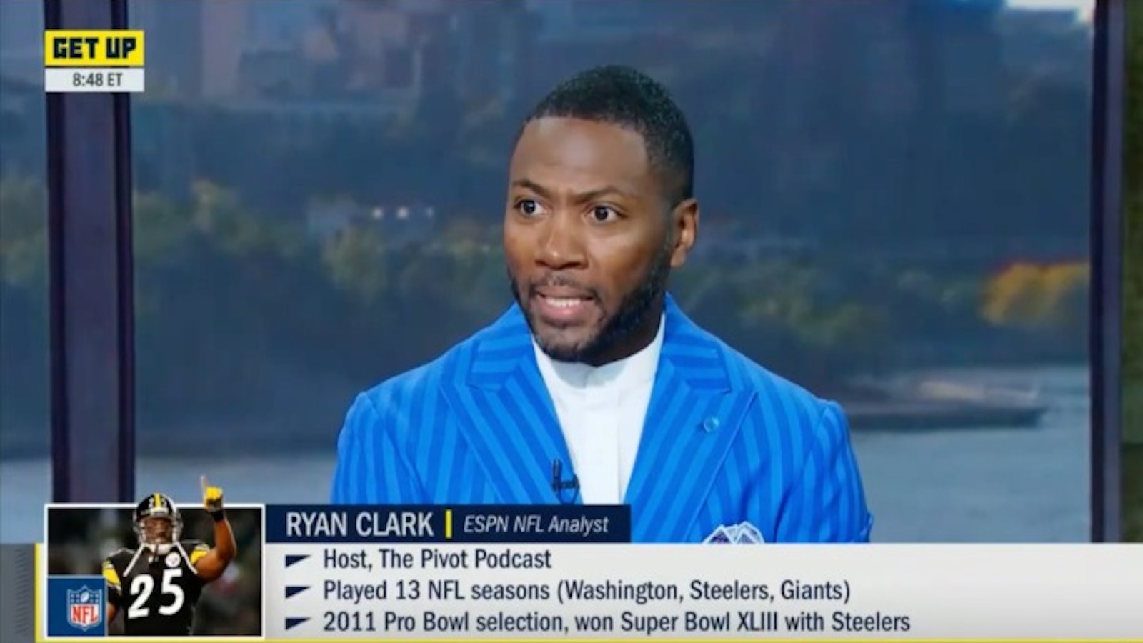 Ryan Clark's Monday Schedule At ESPN Is Insane (Video)