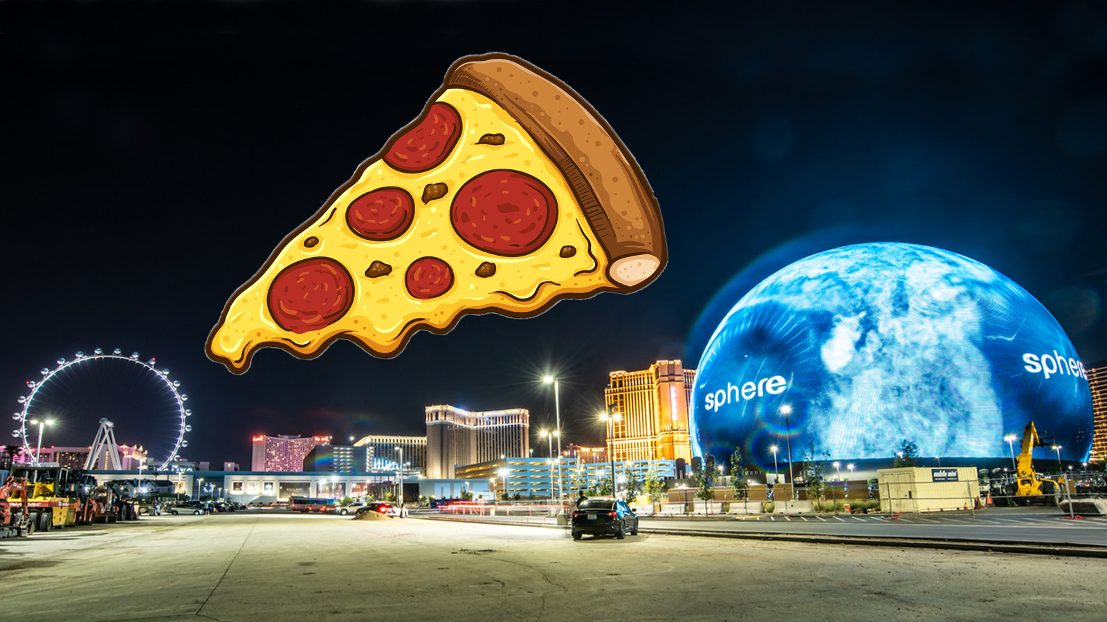 The Sphere In Las Vegas Becomes Very Expensive Ball Of Pizza