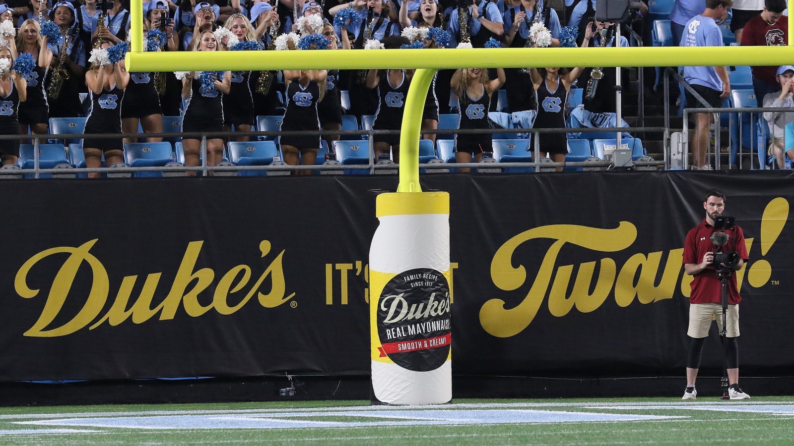 Fans Take Shots Of Mayonnaise At Duke's Mayo Bowl