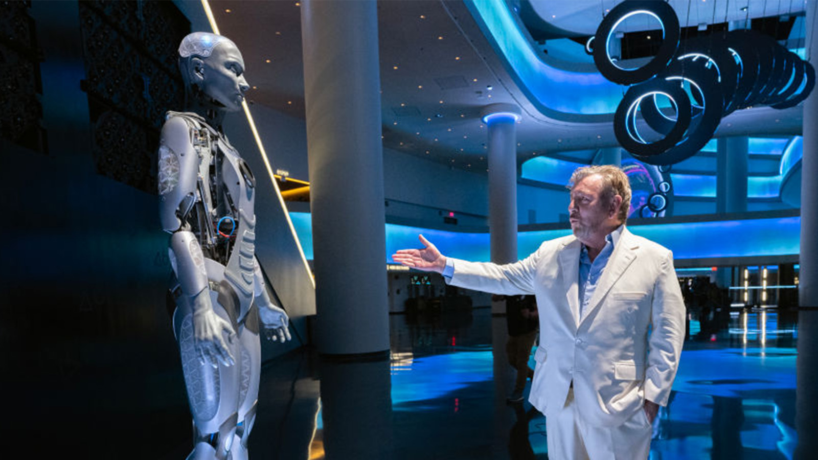 A.I. Robot Hails Herself After Human Interaction At The 'Sphere'