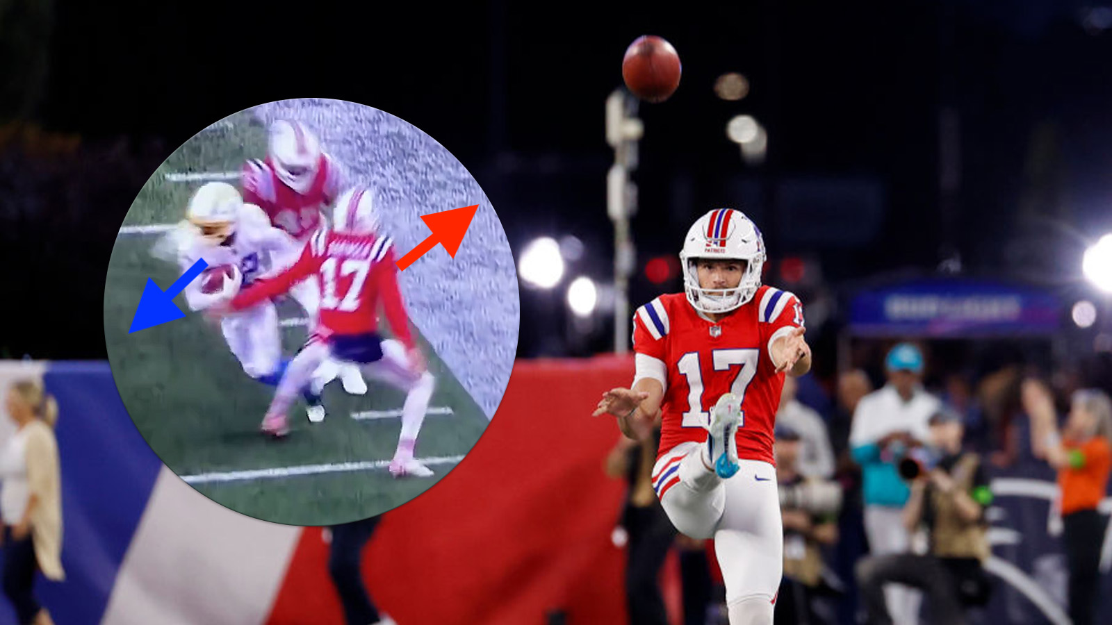 NFL Punter Lit Up By His Teammate After Viral Sideline Tackle Fail