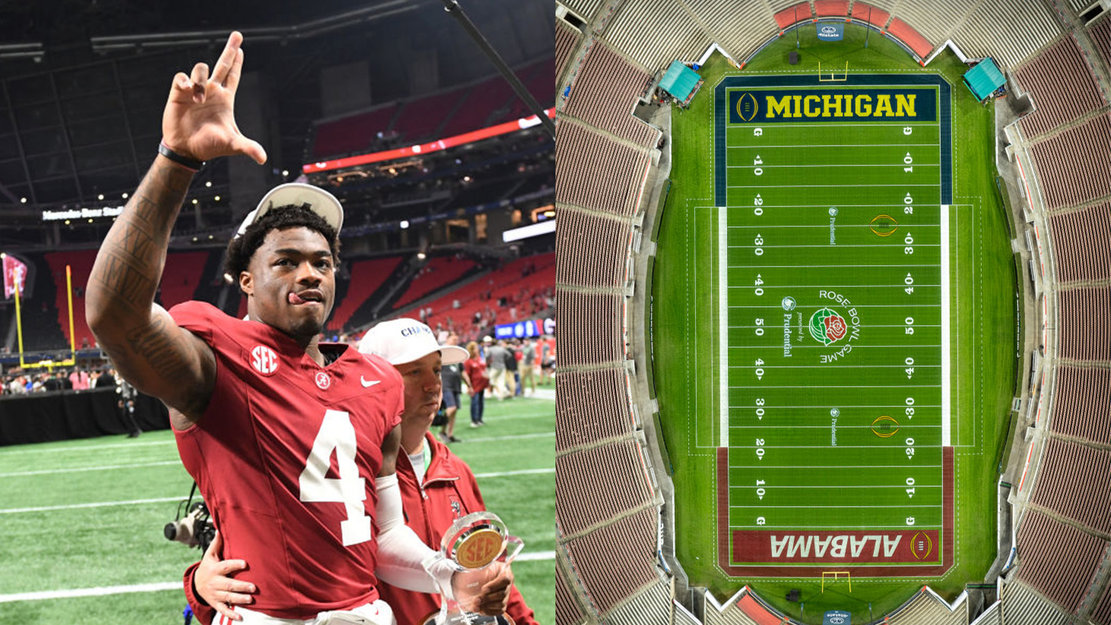 Jalen Milroe Gets Hilariously Petty With Michigan-Themed Confetti