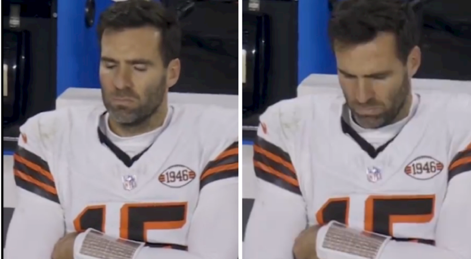 Joe Flacco Was Falling Asleep On The Bench While Browns Beat Down The ...