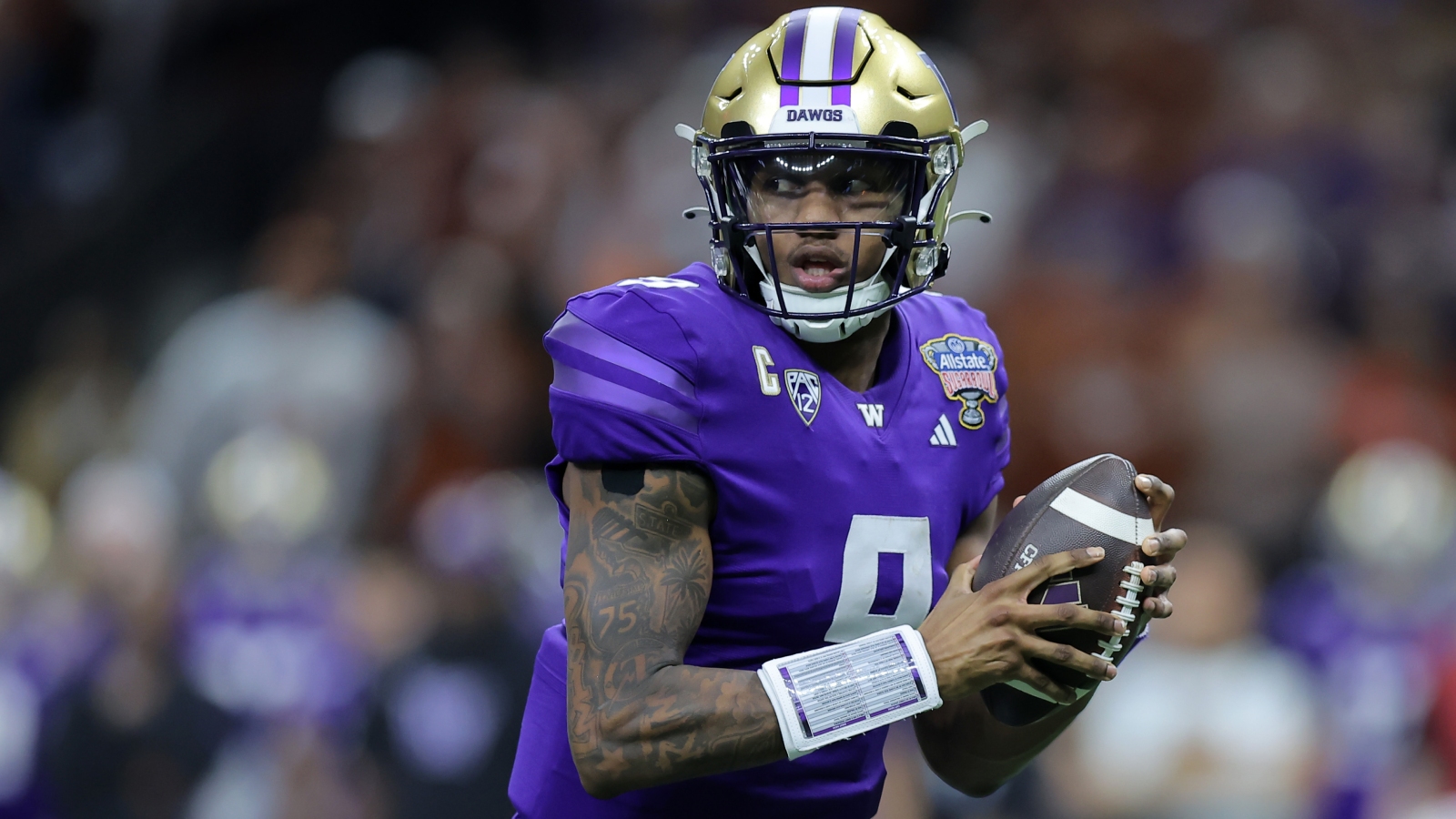 Michael Penix Rocks Stealthy Pregame Fit Vs. Michigan