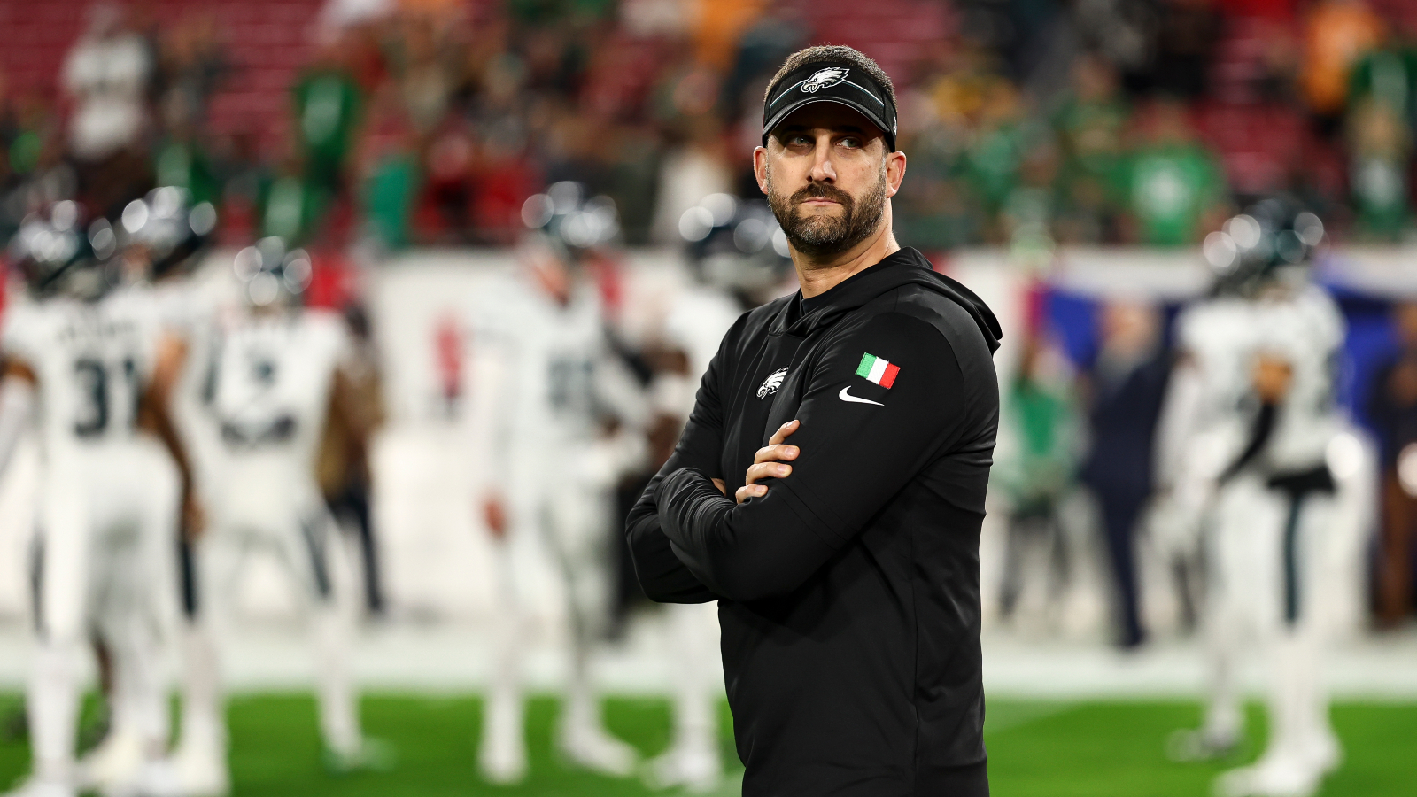 Eagles Fan Showers Nick Sirianni With Popcorn After Loss To Bucs