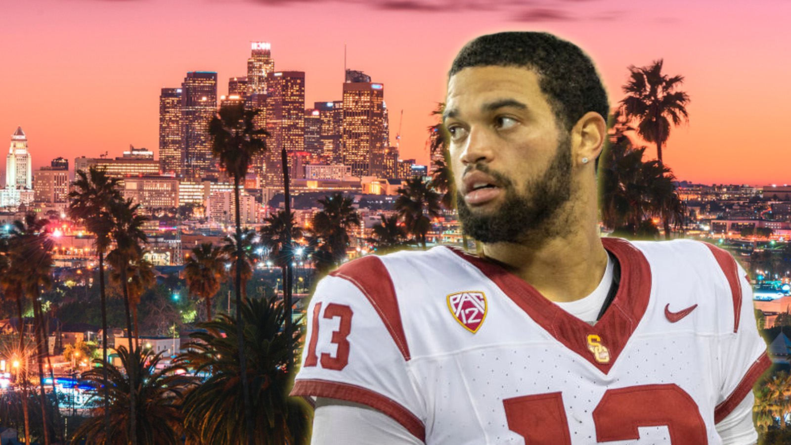 Amazing Sunset At Caleb Williams' Penthouse Epitomizes NIL Era