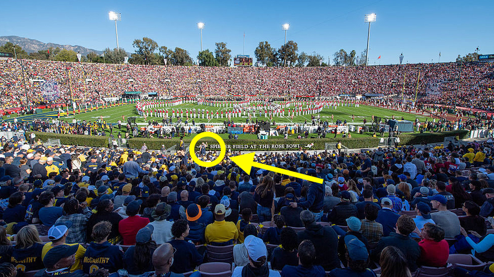 Disgraced Michigan Staffer Attends Rose Bowl Behind Team Bench