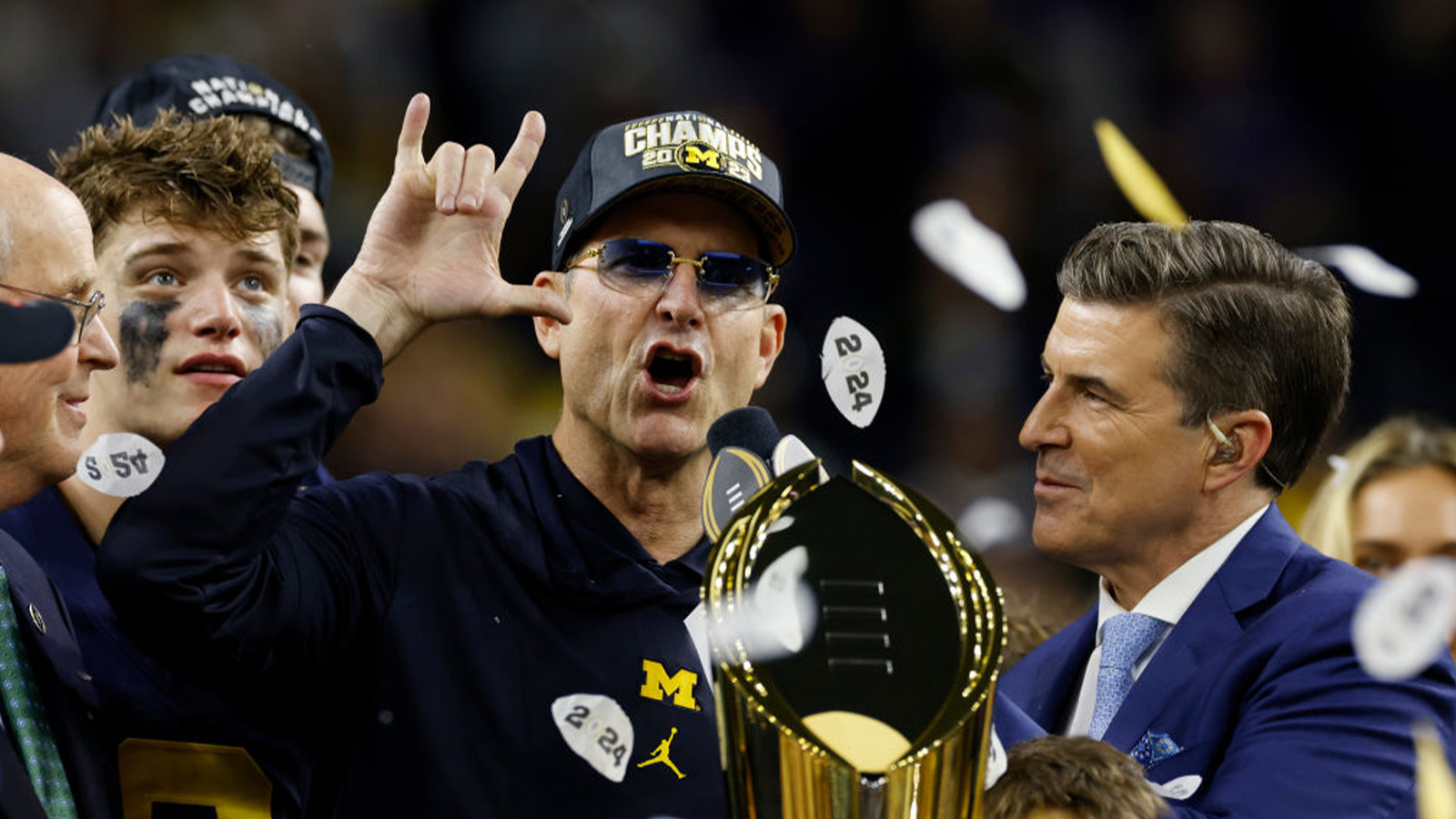 Michigan Football's National Championship Hats Do Not Match