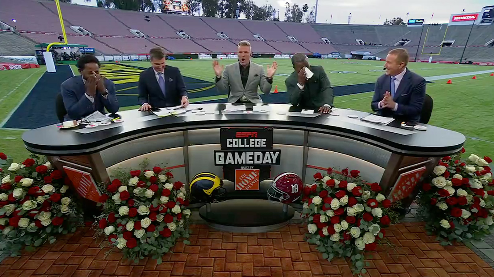 Pat McAfee Left In Tears After Rece Davis Almost Dropped N-Word
