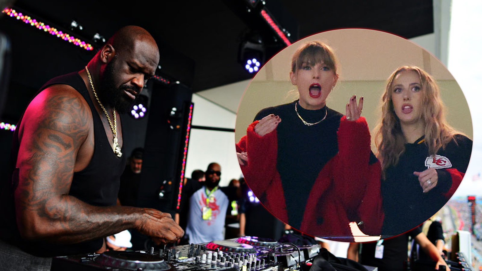 Shaquille O'Neal Declares War On Taylor Swift At Ravens Tailgate