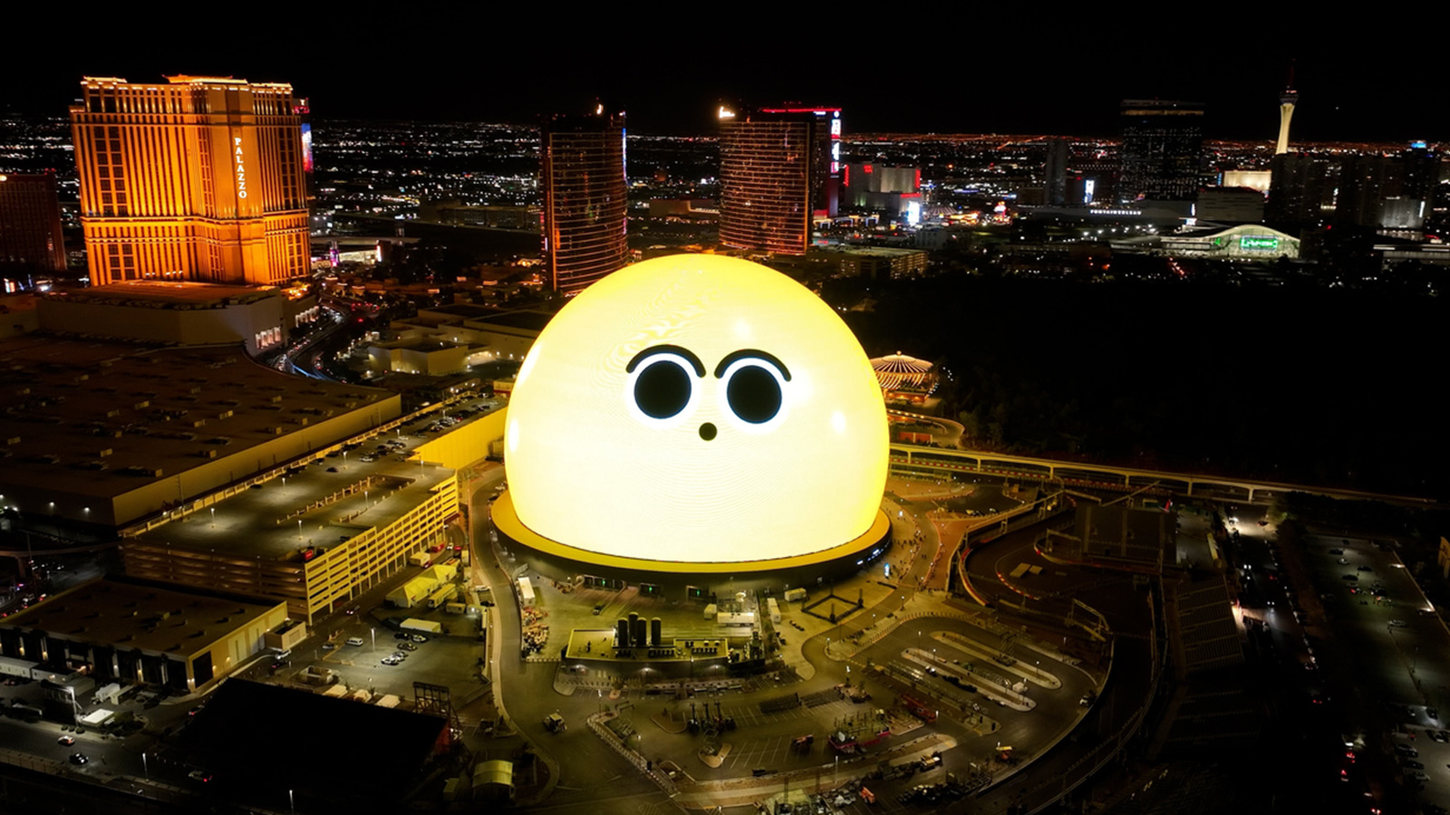 The Sphere In Las Vegas Puts Times Square To Shame On NYE