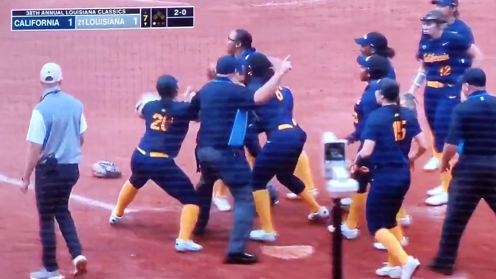 College Softball Game Devolves Into Mayhem Over Intense Dispute